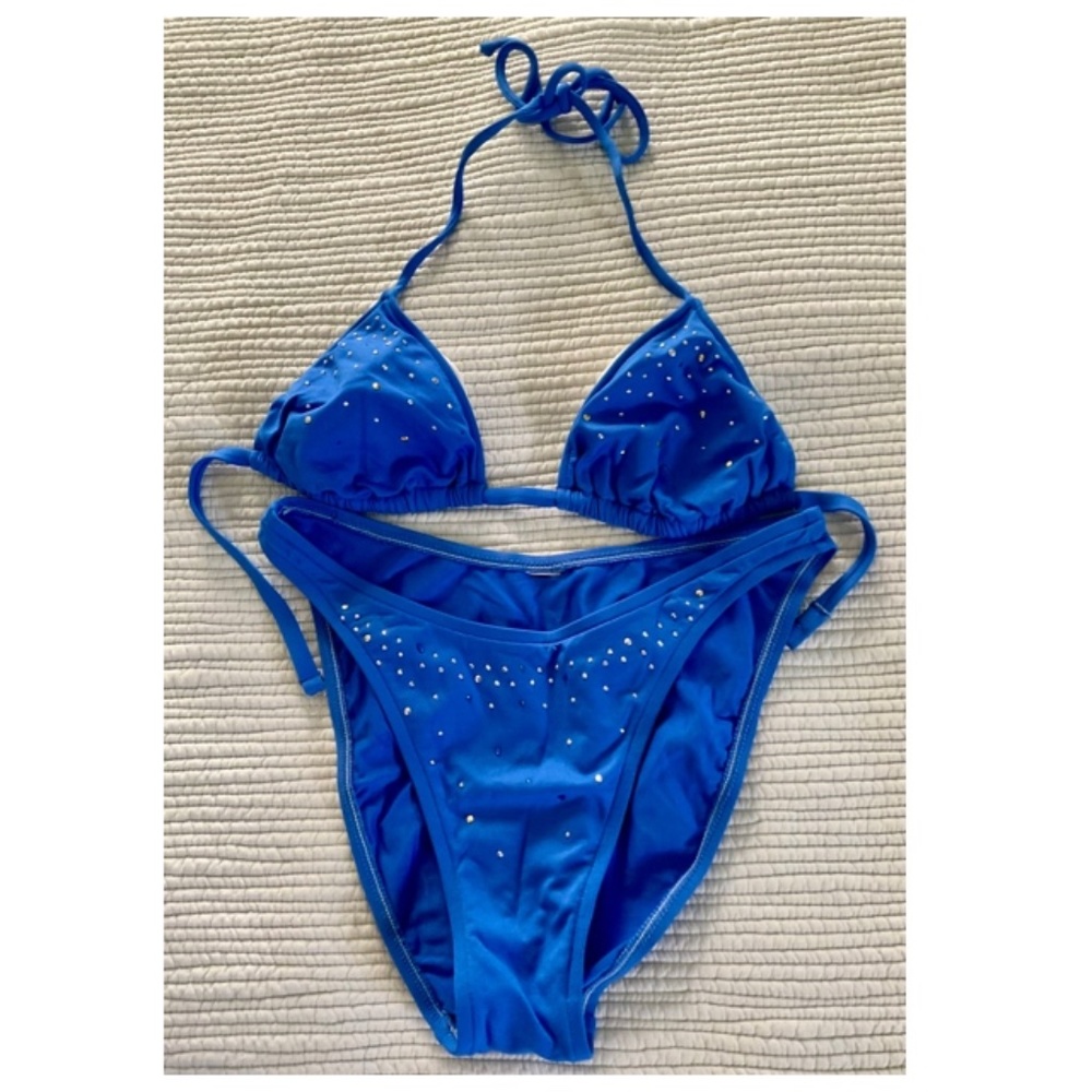 String Bikini Blue - Gem